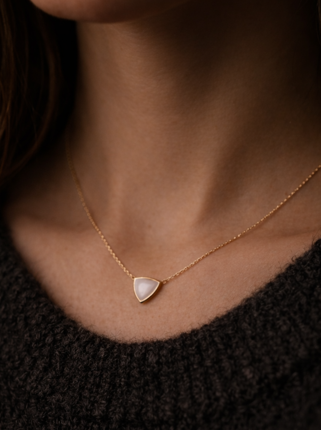 Triangle Necklace – honoring-motherhood